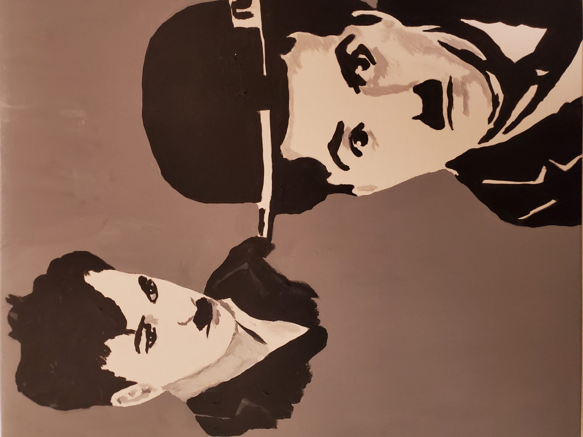 Charlie Chaplin - Acrylic Paint, in Recent Artwork